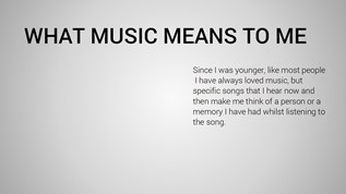what music means to me at emaze Presentation