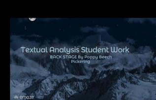 Textual Analysis at emaze Presentation