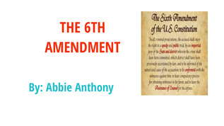 the 6th amendment at emaze Presentation