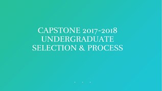 Capstone Acceptance Selection & Process at emaze Presentation