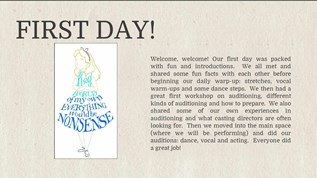 First Day! at emaze Presentation