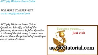 ACC 565 TUTORIAL Teaching Resources acc565tutorial.com at emaze Presentation