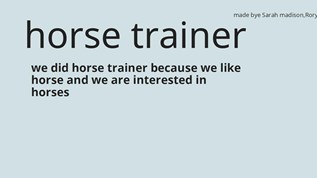 horse trainer at emaze Presentation