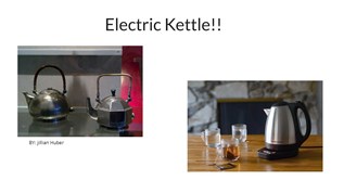 Electric kettle presentation at emaze Presentation