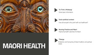 Maori Health Presentation at emaze Presentation