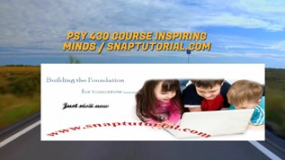 PSY 430 Course Inspiring minds snaptutorial.com at emaze Presentation