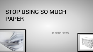 stop using so much paper at emaze Presentation