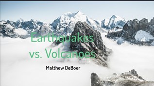 Volcano vs earthquake at emaze Presentation