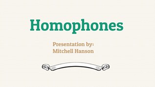 Homophones at emaze Presentation