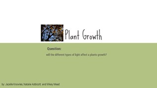 plant growth at emaze Presentation