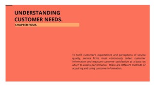 UNDERSTANDING CUSTOMER NEEDS. at emaze Presentation