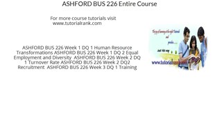 BUS 226 course success is a traditiontutorilarank.com at emaze Presentation
