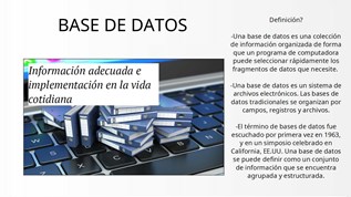 base de datos diapositivas at emaze Presentation