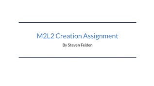 M2L2 Creation Assignment at emaze Presentation