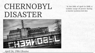 Chernobyl Disaster at emaze Presentation