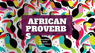 African Proverbs at emaze Presentation