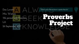 Proverbs Project at emaze Presentation