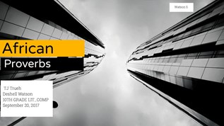 African Proverbs at emaze Presentation