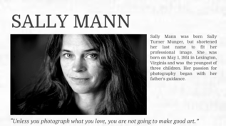 Sally Mann Photography Project at emaze Presentation