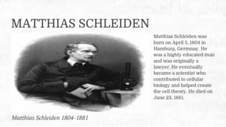 Matthias Schleiden at emaze Presentation