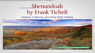 Shenandoah- Ticheli at emaze Presentation