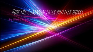 How does the common laser pointer work at emaze Presentation