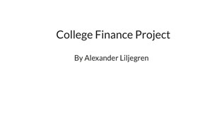 College Finance Project at emaze Presentation