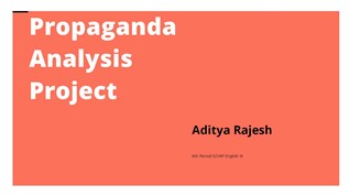 Propaganda Project at emaze Presentation