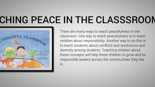 Teaching Peace in the Classroom at emaze Presentation