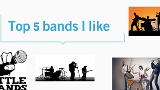 Top 5 Band I like at emaze Presentation