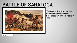 Battle of Saratoga at emaze Presentation