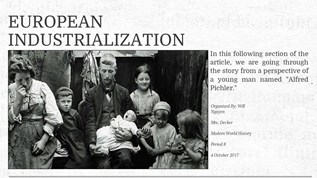 European Industrialization at emaze Presentation