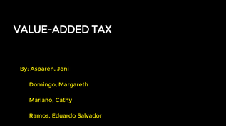 Value-Added Tax (PRESENTATION).pptx at emaze Presentation