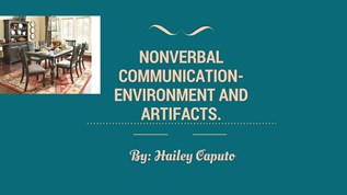 Non-verbal Communication-Environment and Artifacts at emaze Presentation