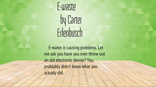 E-Waste at emaze Presentation