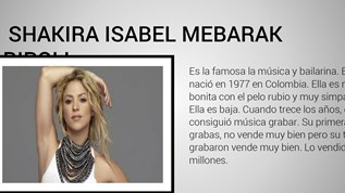 Shakira at emaze Presentation