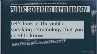 Public Speaking Terminology at emaze Presentation