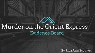 Murder On the Orient Express Evidence Board Project By Rica Ann ...