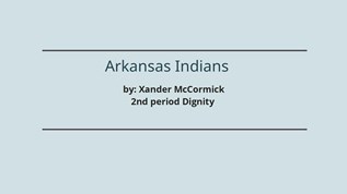 Arkansas Indians at emaze Presentation