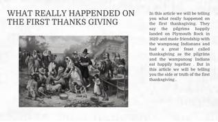 the first thanksgiving at emaze Presentation