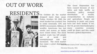 Great Depression Newspaper at emaze Presentation