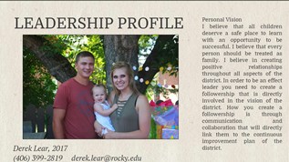 Derek Lear, Leadership Profile at emaze Presentation