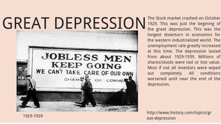 Great Depression at emaze Presentation