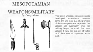 Mesopotamian weaponsmilitary at emaze Presentation