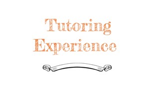 Tutoring Experience at emaze Presentation