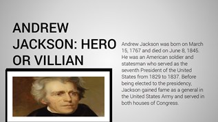 Andrew Jackson Project at emaze Presentation