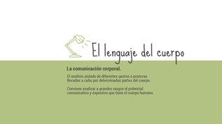 Lenguje del cuerpo o comunicacon corporal at emaze Presentation