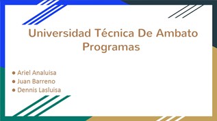 Programas at emaze Presentation