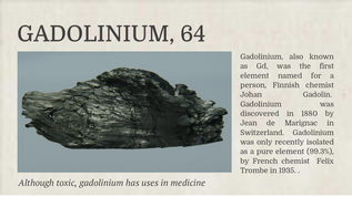Gadolinium Exemplar at emaze Presentation