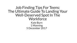 Job Interview Emaze Project at emaze Presentation